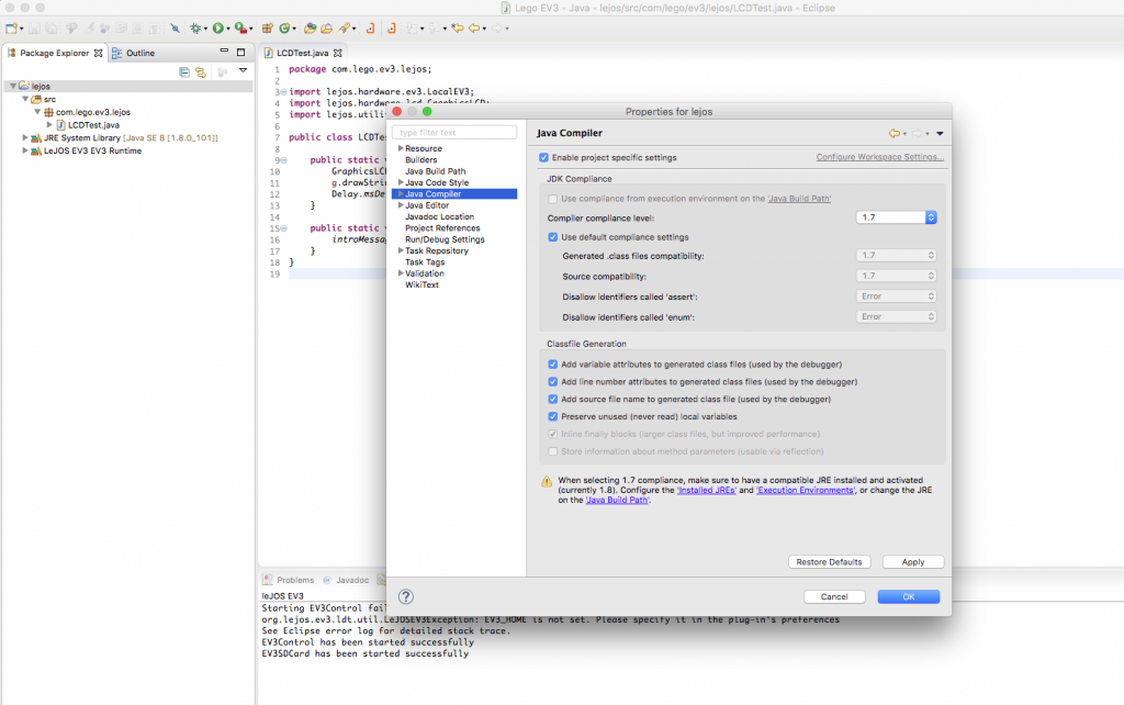 Eclipse und leJOS – Programming and Fun